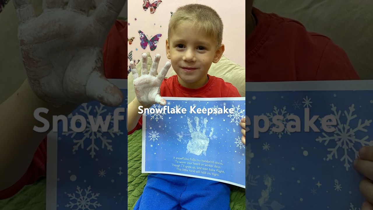Snowflake Keepsake: A Handprint Craft You’ll Treasure Forever ❄️
