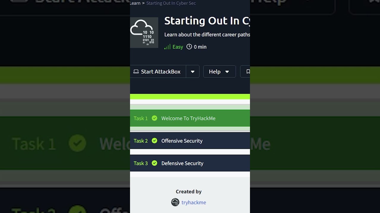 Welcome To TryHackMe | Answer the Questions Series #shorts #thm #tryhackme