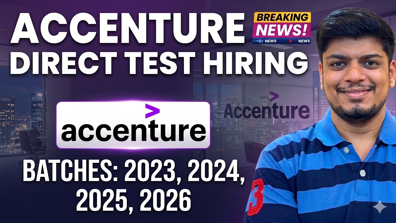 🔥Accenture Direct Test Hiring | CSA Hiring Challenge | Off-Campus Drive 2026, 2025, 2023, 2023