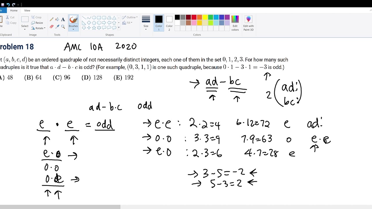 AMC 10A 2020 Problem 18