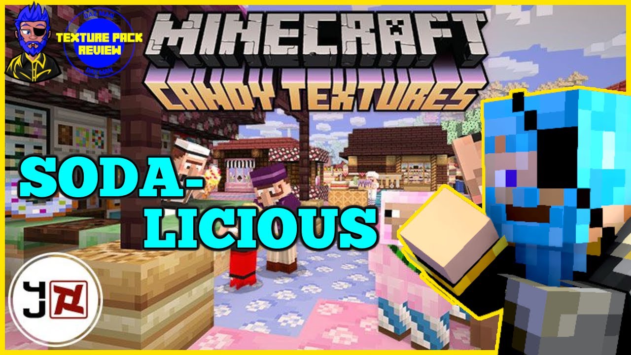 Daz Man Reviews Candy Texture Pack In Minecraft Bedrock! Minecraft Texture Pack Review
