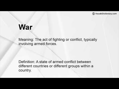 War Meaning