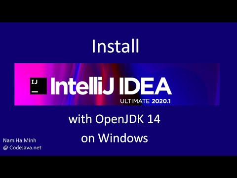 Install IntelliJ IDEA Ultimate Edition 2020 with OpenJDK 14 on Windows
