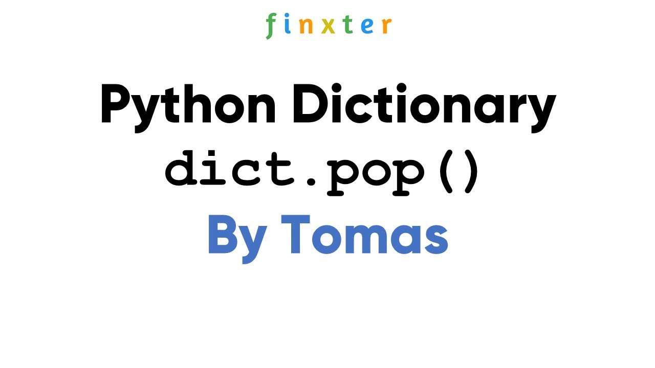 Python dict.pop() Method