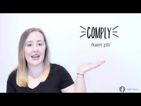 Word of the Day | Comply | Learn English