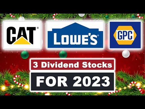 3 DIVIDEND Stocks for 2023 | $CAT, $LOW, $GPC from NOBL ETF