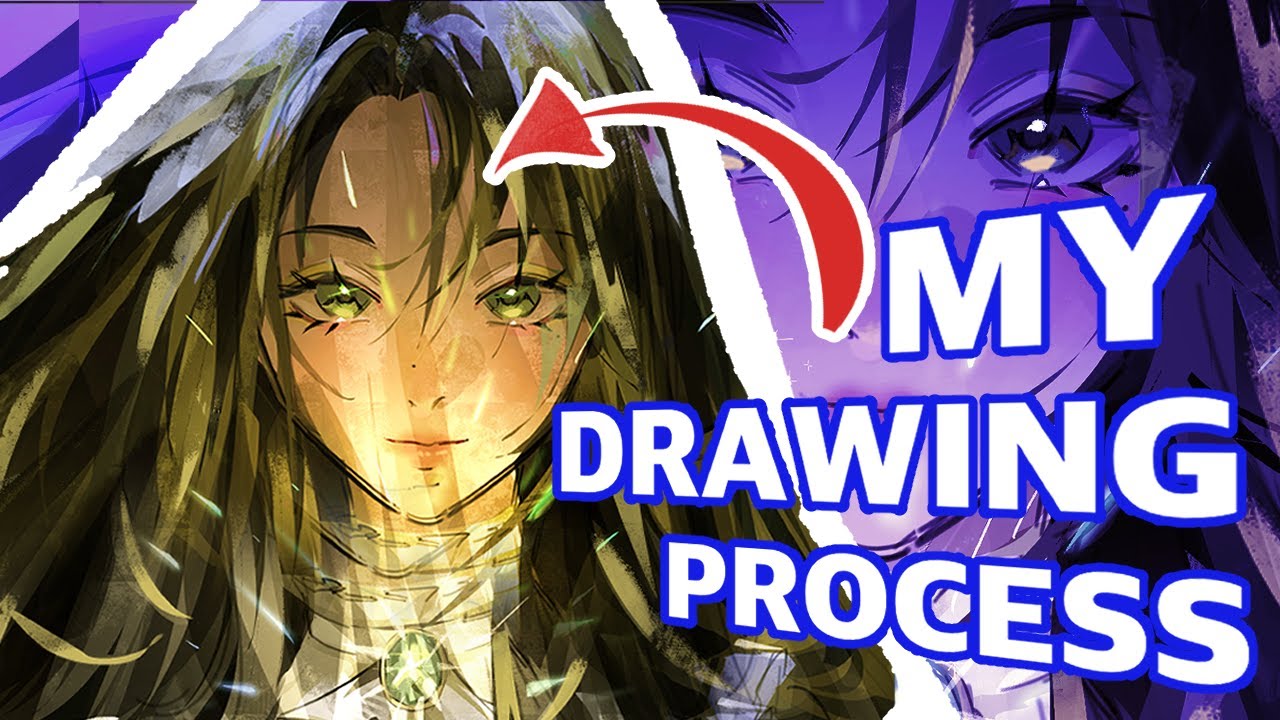 MY FULL DRAWING PROCESS [ FROM SKETCH TO FINISH ]