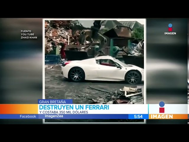 Ferrari destruido video historia