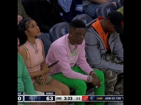 The Grizzlies commentators are STOKED Boosie BadAzz is in the building π | #shorts