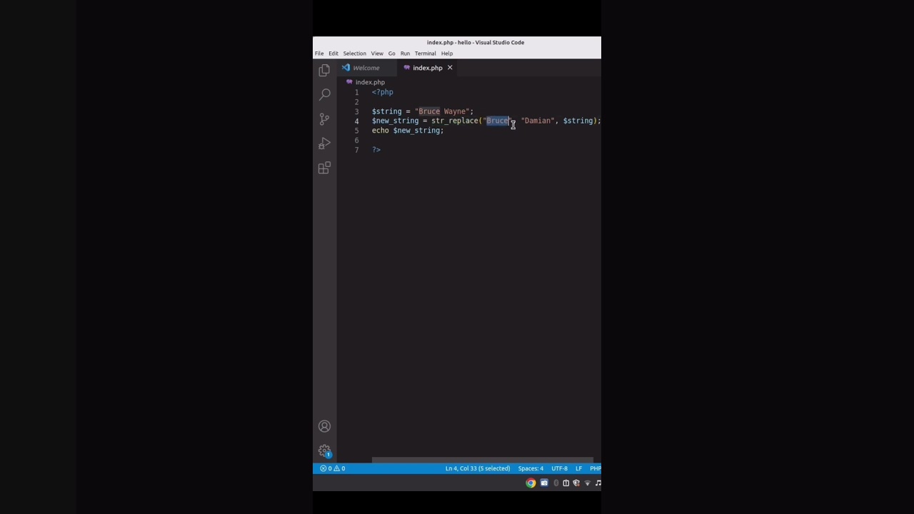 How to Replace a String in PHP