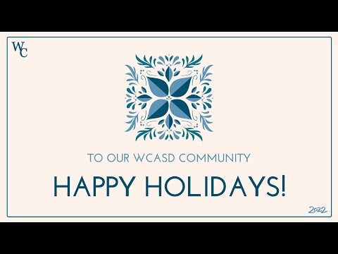 WCASD Winter Break Actually Video 2022