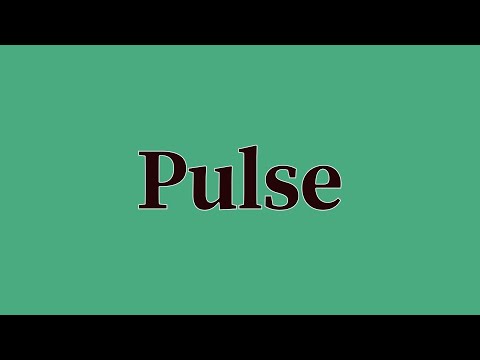 Pulse Pronunciation and Meaning
