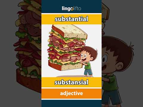 🇬🇧🇮🇩 substantial - substansial : learn English : ayo belajar bahasa Inggris : vocabulary builder