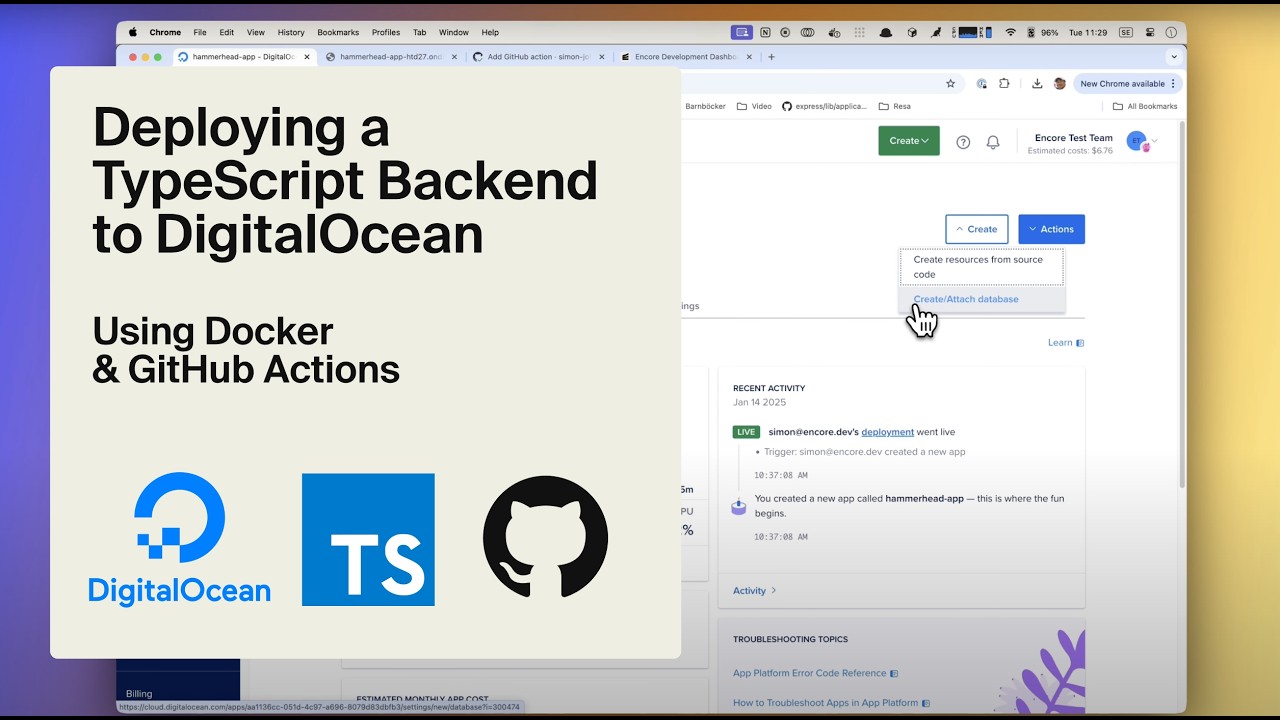 Deploying a TypeScript backend to DigitalOcean using Docker & GitHub Actions