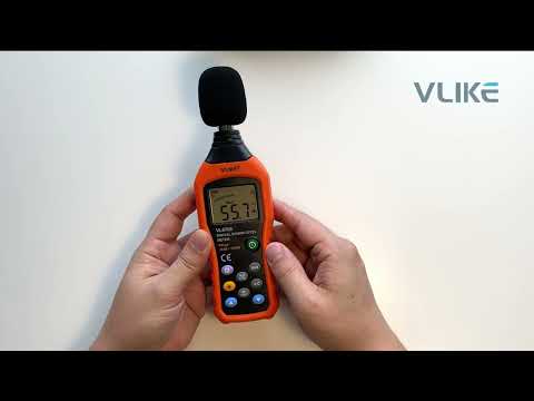 How to use a VLIKE sound meter.