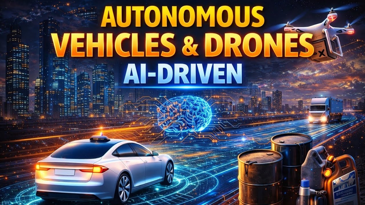 Autonomous Vehicles & Drones – AI-Driven.