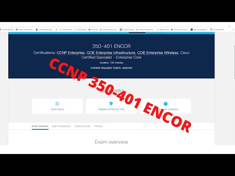 Brief overview of CCNP Enterprise 350-401 exam.