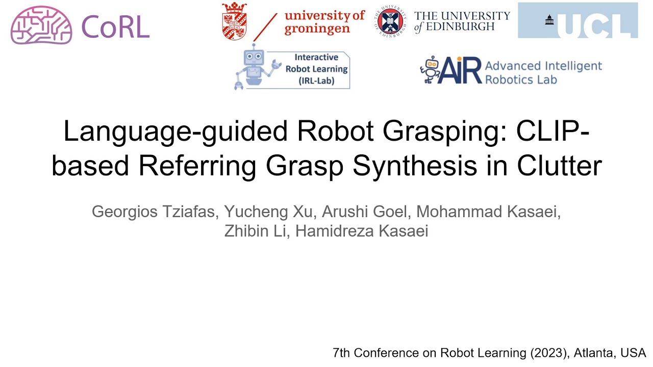 Language-guided Robot Grasping: CLIP-based Referring Grasp Synthesis in Clutter