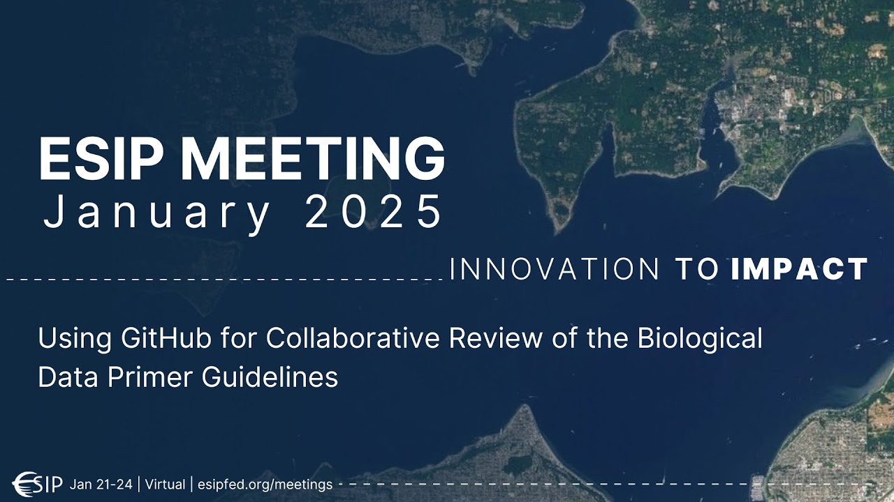 Using GitHub for Collaborative Review of the Biological Data Primer Guidelines