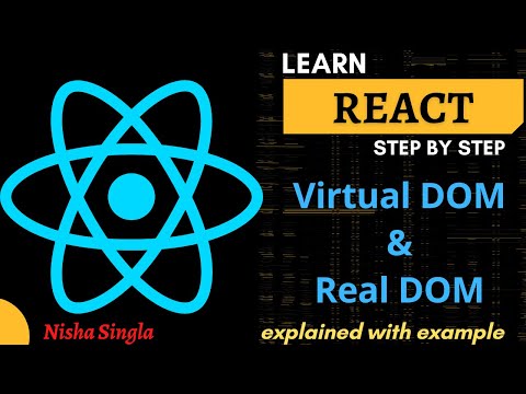 ReactJS Tutorial: What is DOM? Real DOM & Virtual DOM. Virtual DOM in React with Example 🔥