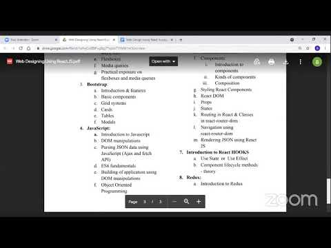 Web designing: Html Css Bootstrap Js React