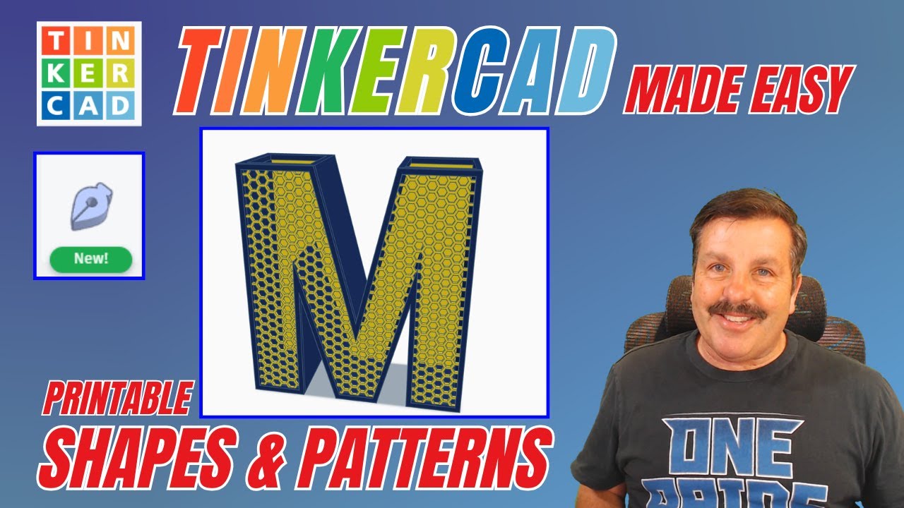 Easily Make Shapes filled with Patterns! Tinkercad SVG Tutorial