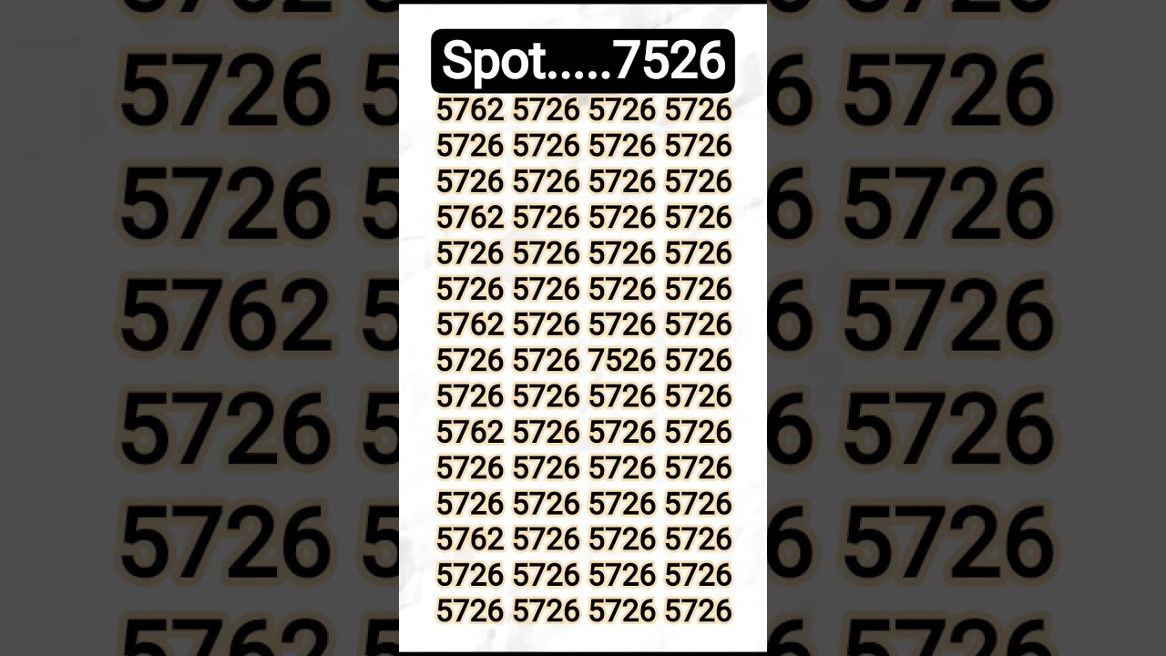 Can' You Fingure out the pin point 7526 #brainchallenge #fypシ゚viral #fypシ #fyp #fy