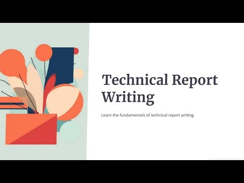 Introduction to technical report writing