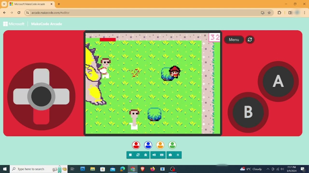 A Game I Made On Microsoft Makecode Arcade