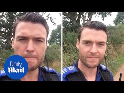 'Handsome policeman' sends hearts fluttering after Facebook post - Daily Mail