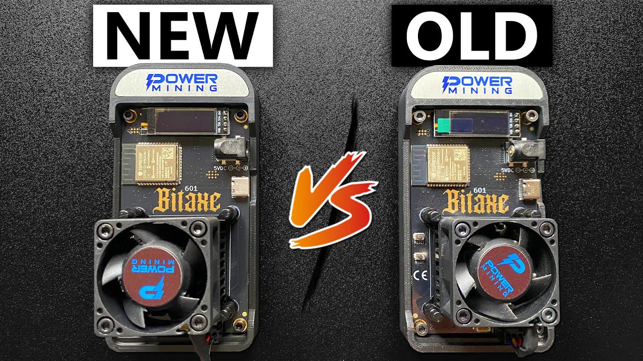 New Bitaxe Gamma vs. Old Bitaxe Gamma