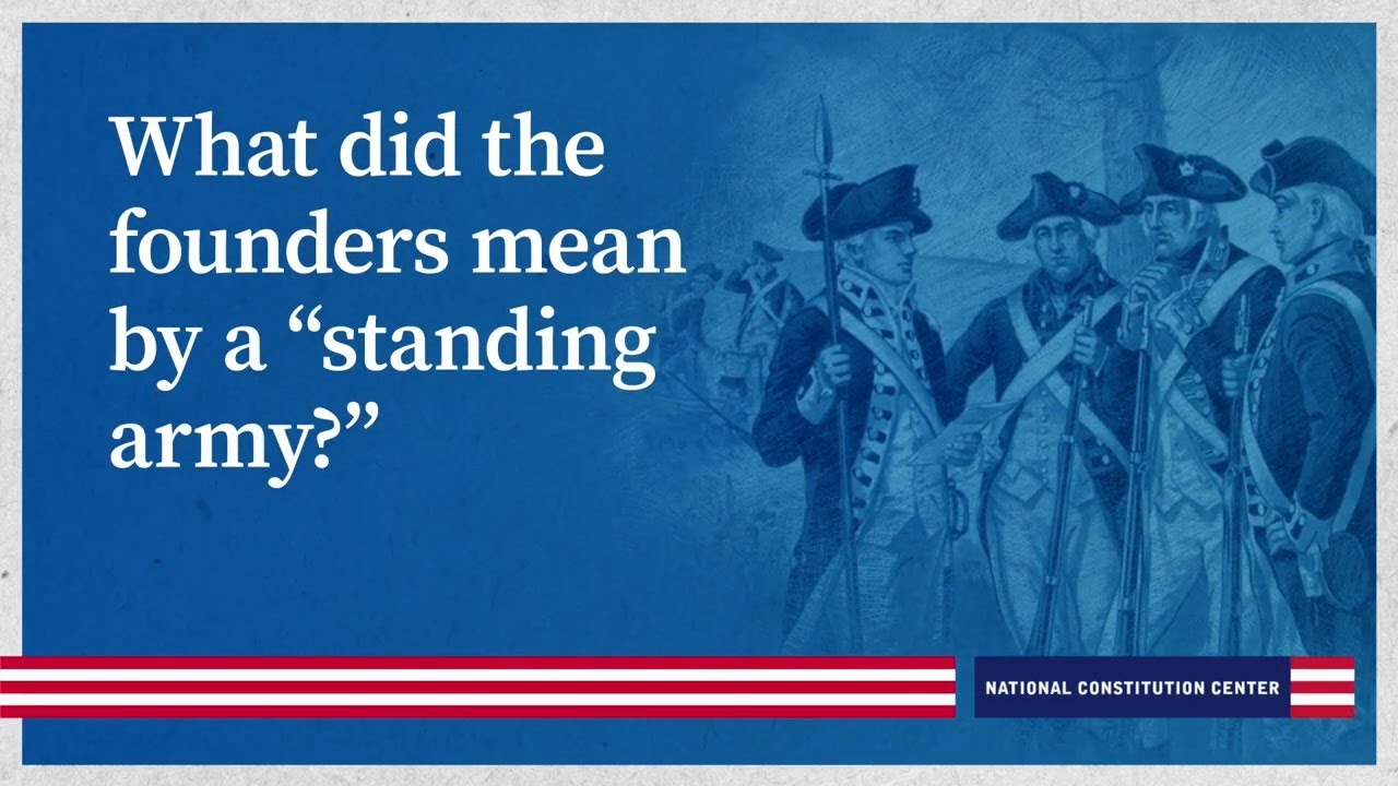 What did the founders mean by a “standing army
