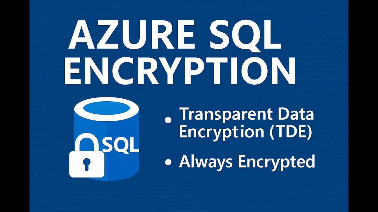 Azure SQL Encryption: Transparent Data Encryption (TDE) & Always Encrypted