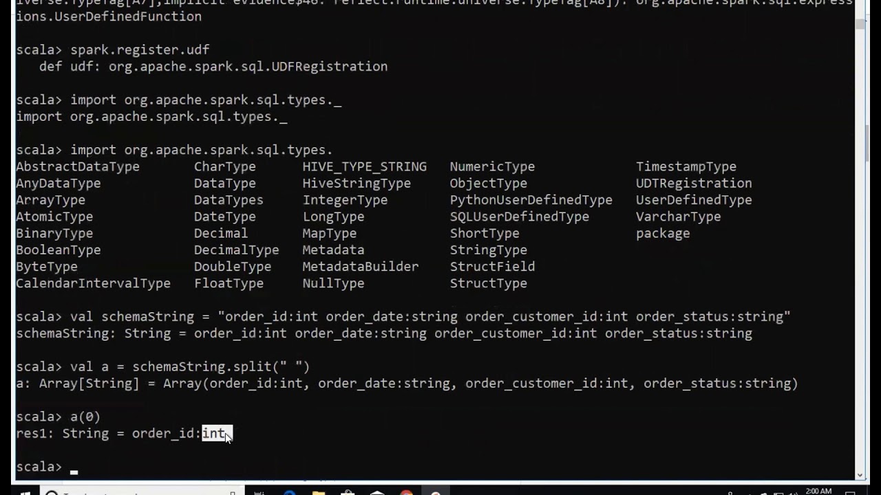 Spark Data Frames and Data Sets - Overview of APIs - Create Schema using StructType