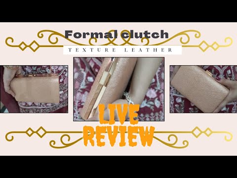Live review of formal clutch | leather clutch| @hudaartshop #500subs #fashion #bagsonline