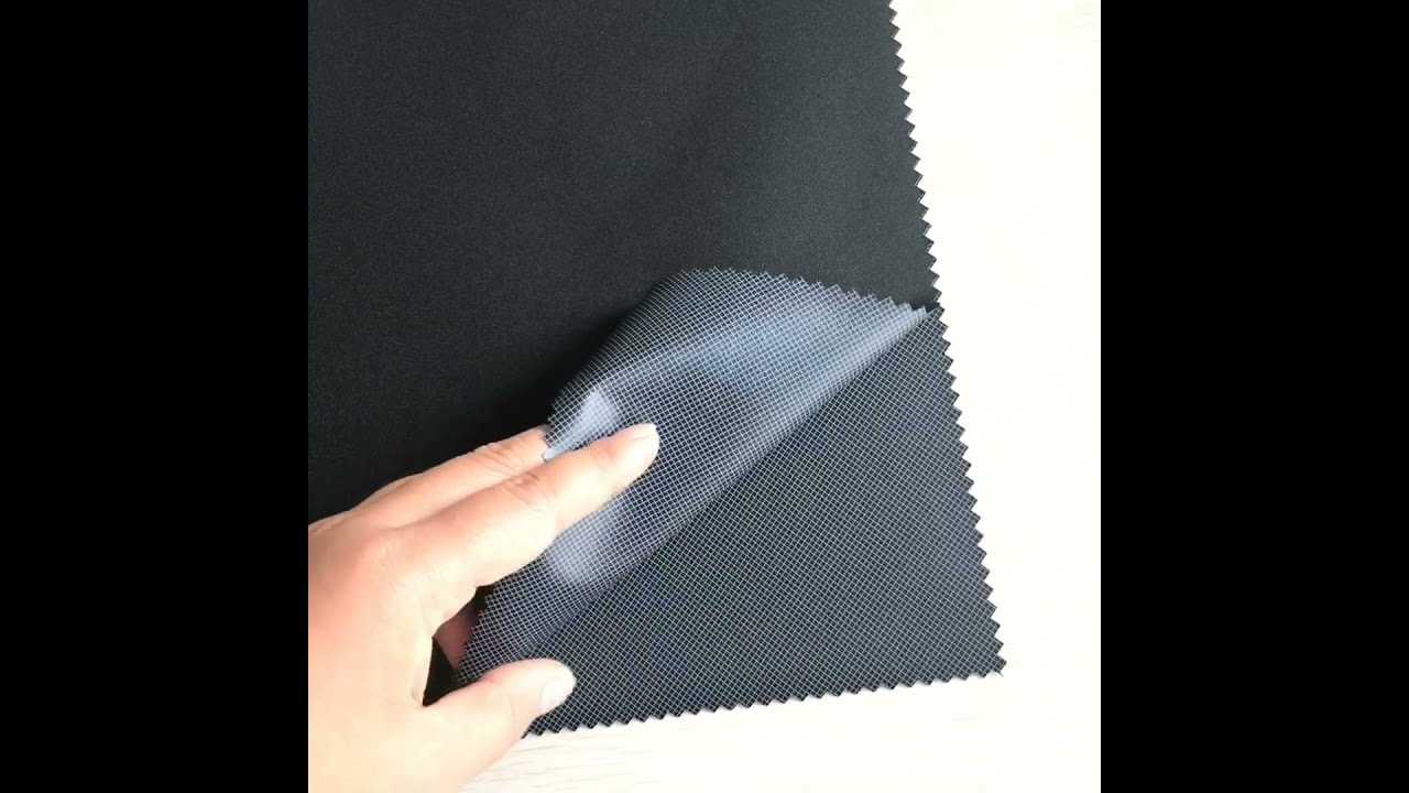 Polyester pongee twill fabric PW7/R1KR5 75D*75D 260T Machenical stretch Twill｜Fabric Display｜#shorts