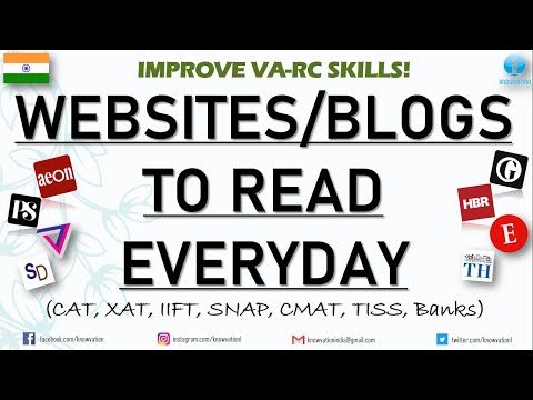 Websites & Blogs to read everyday to improve RCs | ACE VARC | CAT, XAT, IIFT, TISS, CMAT, Bank exams