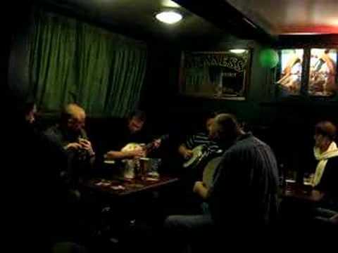 Traditional music session at a pub in galway