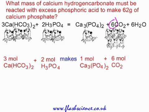Reacting Mass Calculation: Calcium Hydrogen Carbonate and Phosphoric Acid