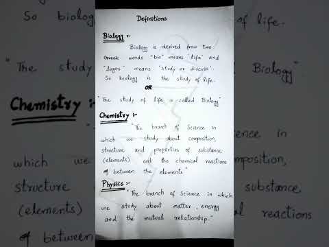 Biology , Chemistry And Physics Simple Definition #viral #education #knowledge