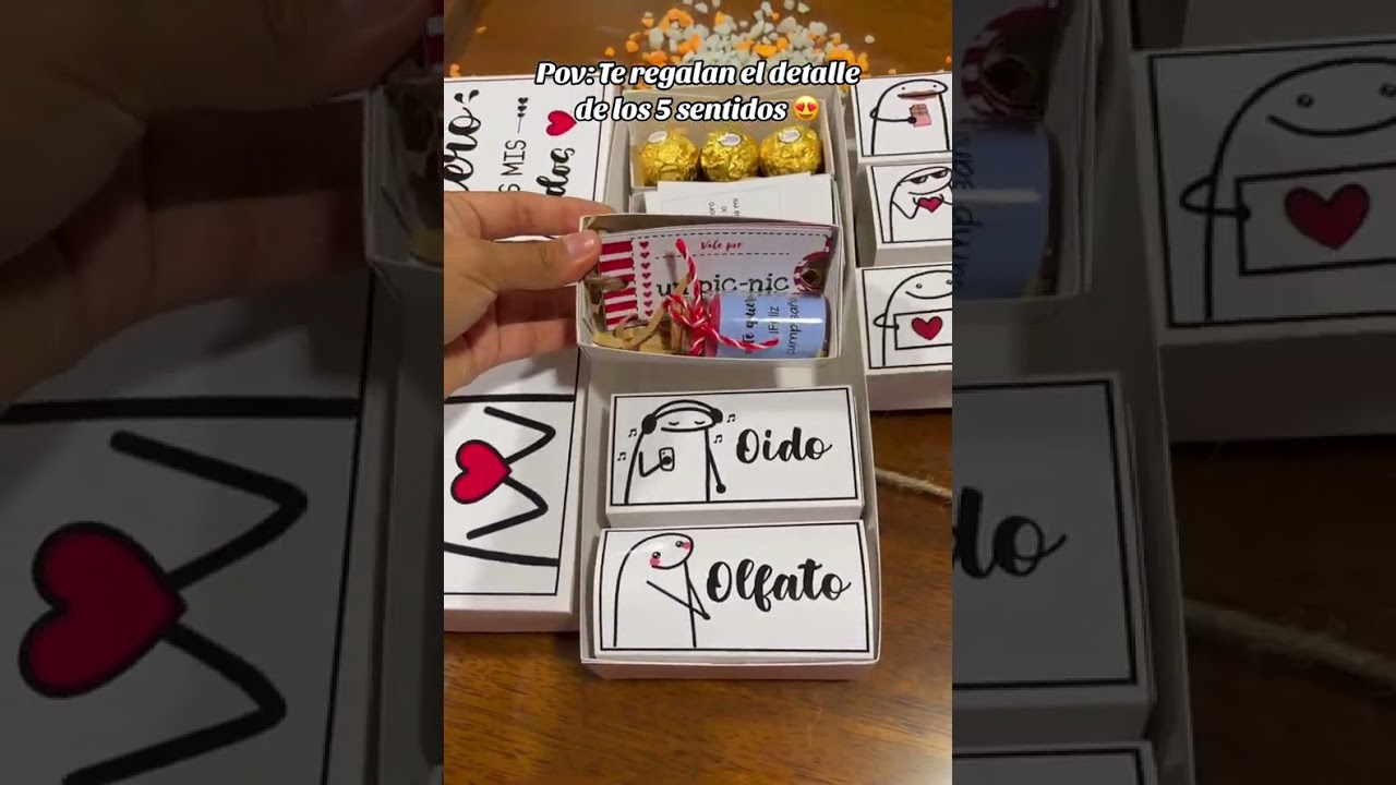 Regalo caja 5 sentidos  #regalosoriginales #regalosunicos #regalos #regalitos #regaloschile