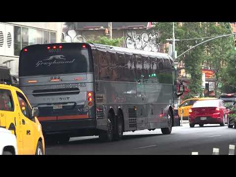 GREYHOUND PREVOST BUS 86731 IN MANHATTAN NEW YORK
