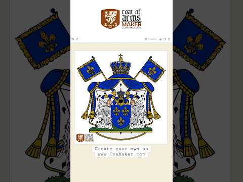 French Kingdom Coat of Arms Created with CoaMaker