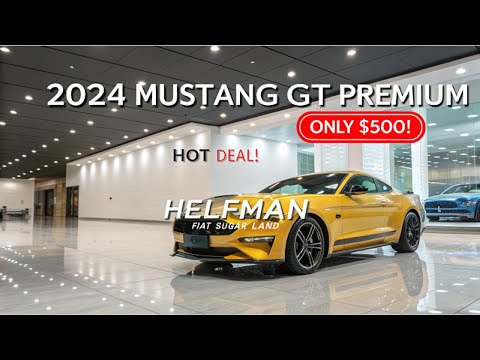 2024 Mustang GT Premium (Yellow) • $500 ADVANCE! • Easy Installments 😍 | Helfman Fiat