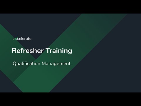 Qualification Management - 2 of 13