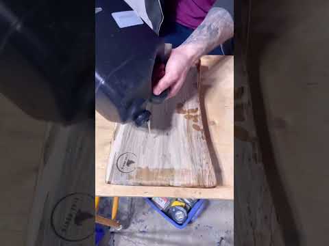 Finishing an ambrosia maple serving board