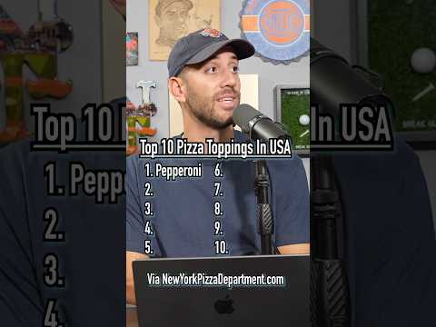 Top 10 PIZZA TOPPINGS In The USA! Are These The Best? #shorts #pizza #food #topping #usa #top10