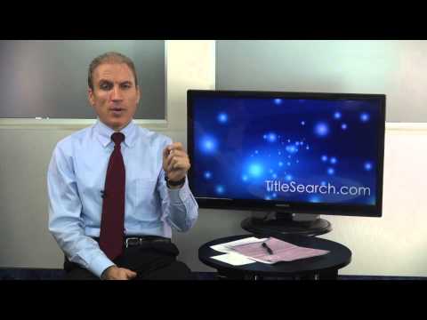 How do you run a title search on a commercial property?