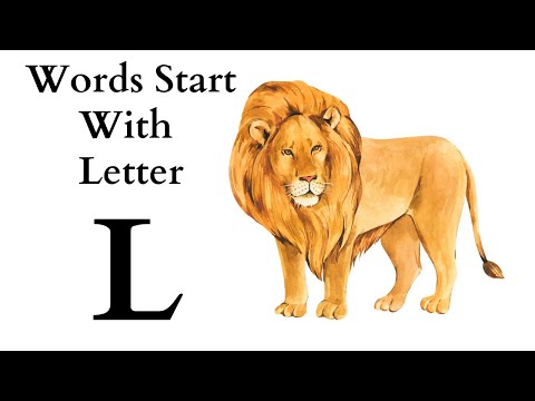 L for Lion phonics song | Words That Start with Letter L | L Words for kids