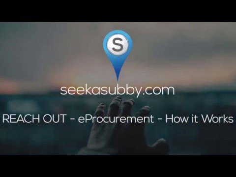 Seekasubby - Our eProcurement Tools - How to